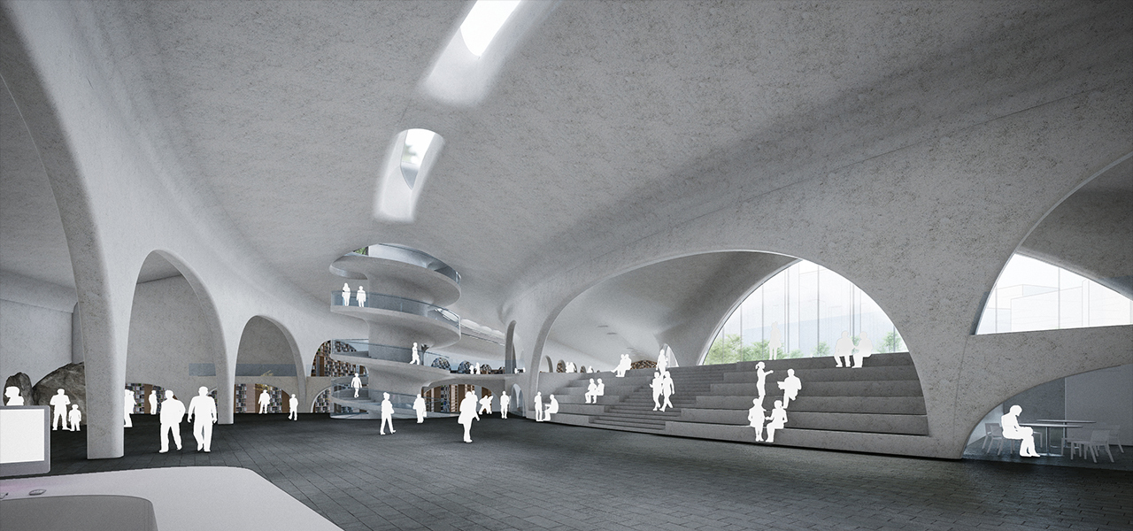 Incheon Geomdan Museum and Library Cultural Complex - AZPML